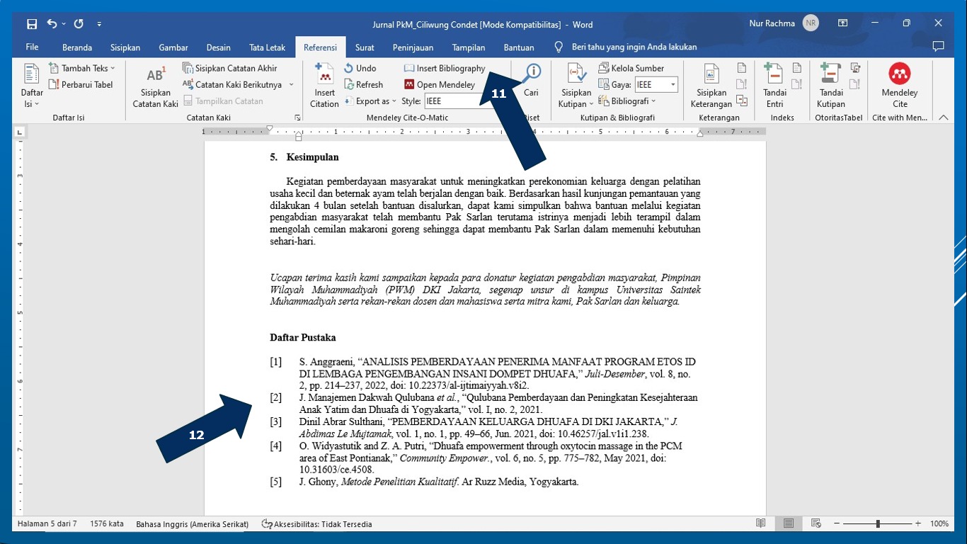 Cara Menggunakan Mendeley (for Windows) Untuk Membuat Daftar Pustaka ...